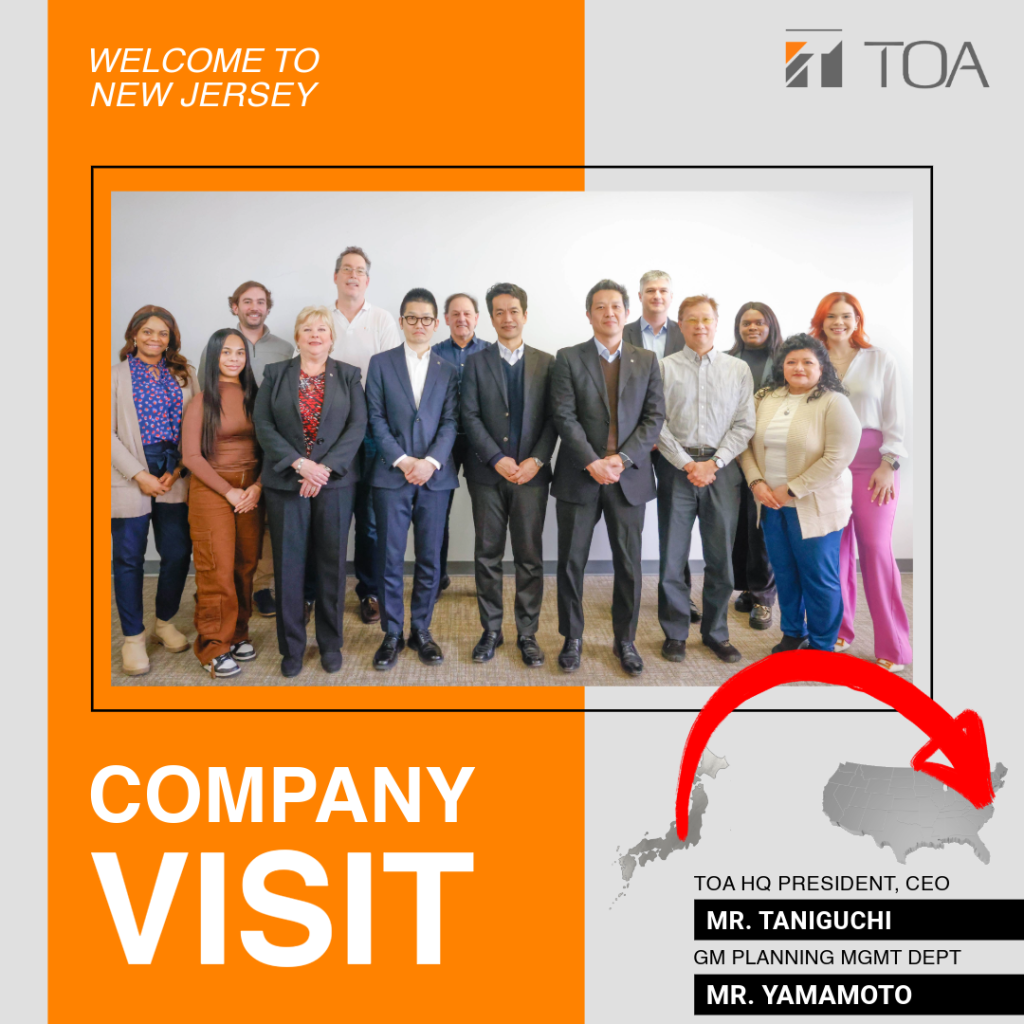 HQ President of TOA Corporation Visits TOA Electronics, Inc. | News | TOA Electronics, Inc.